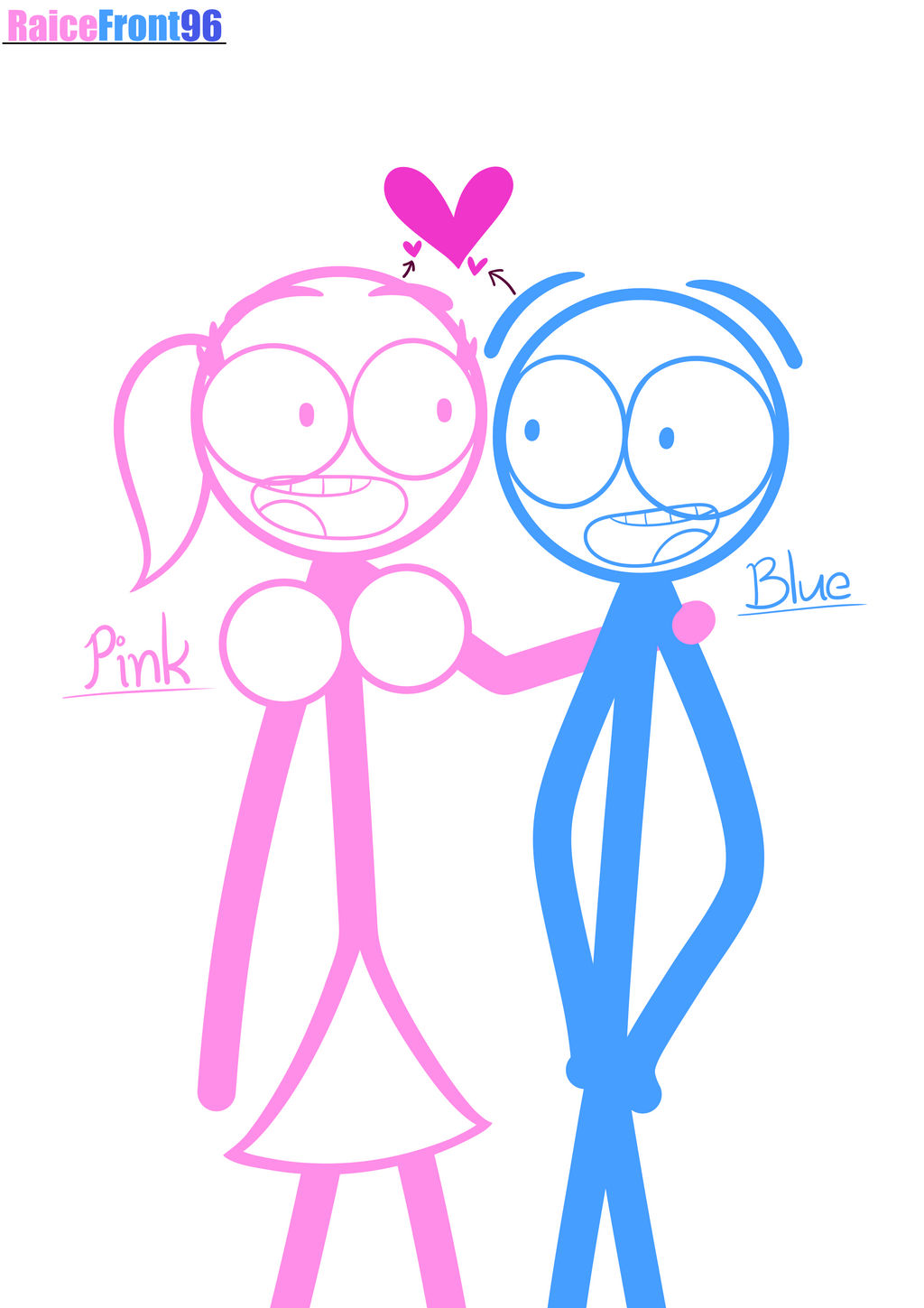 Dating With Pink X Blue By Raicefront96 On Deviantart