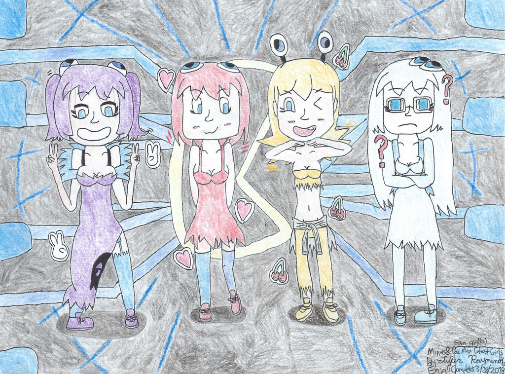 Minus8 Pac Man Ghost Girls Fan Art By Greentoxicmess On Deviantart