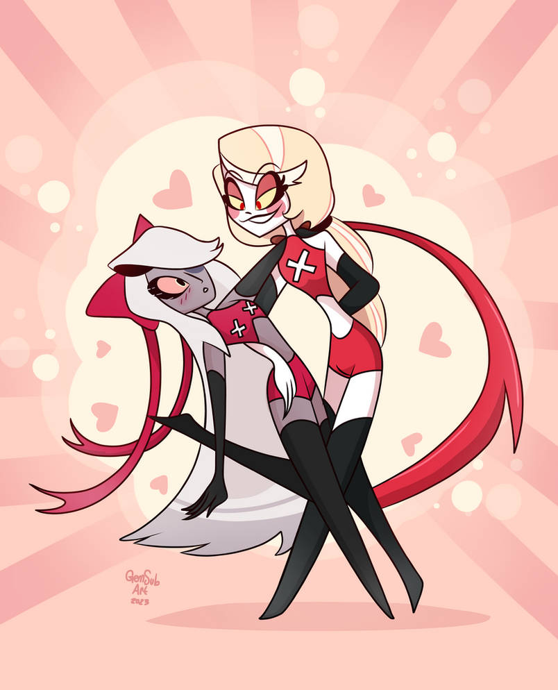Charlie And Vaggie By Gensubart On Deviantart