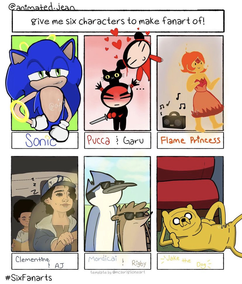 Six Fan Art Challenge By Damnjean On Deviantart