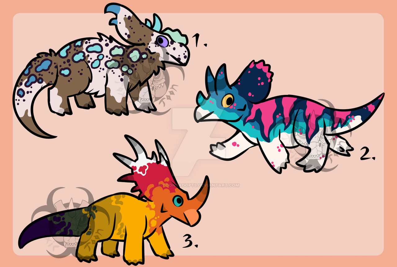 Ceratopsian Adopts (Set Price) - Closed by ToonsAdopts on DeviantArt Ceratopsian Adopts (Set Price) - Closed by ToonsAdopts on DeviantArt