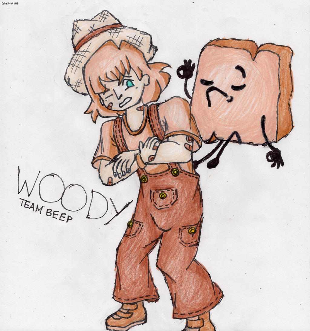 Human Woody Bfb By Calebsketch On Deviantart