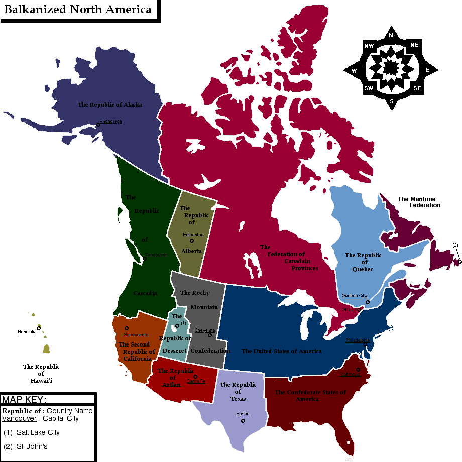 Balkanized North America by Muzik-Maniac on DeviantArt Balkanized North America by Muzik-Maniac on DeviantArt