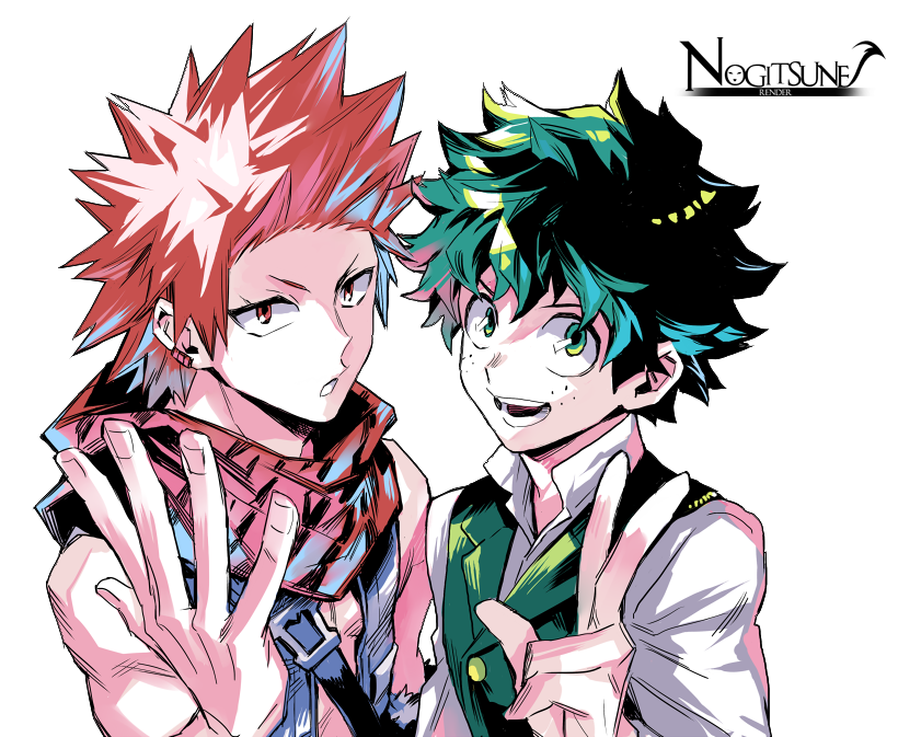 Render Izuku Midoriya And Eijiro Kirishima Mha By Nogitsunest On Deviantart