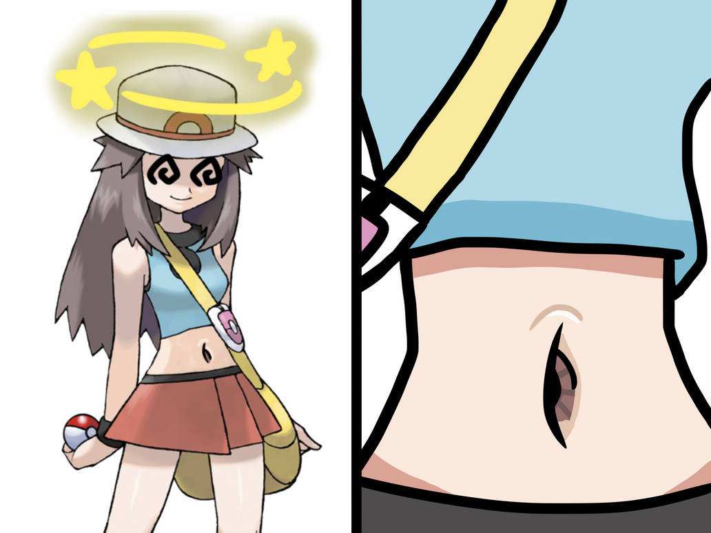 Leaf Belly Button Pokemon Closeup Swirly Eyes By Ssnhrni On Deviantart