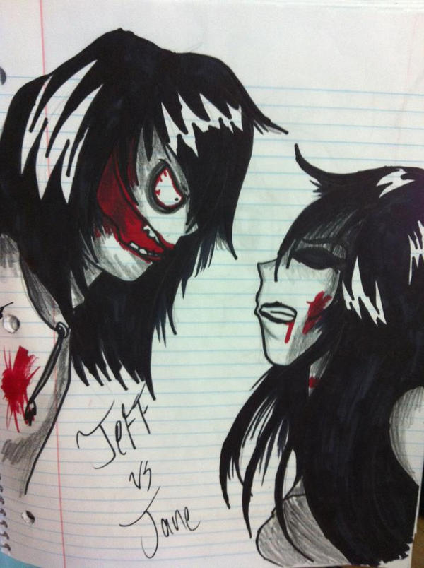 jeff the killer vs jane the killer by bug3420 on DeviantArt jeff the killer vs jane the killer by bug3420 on DeviantArt