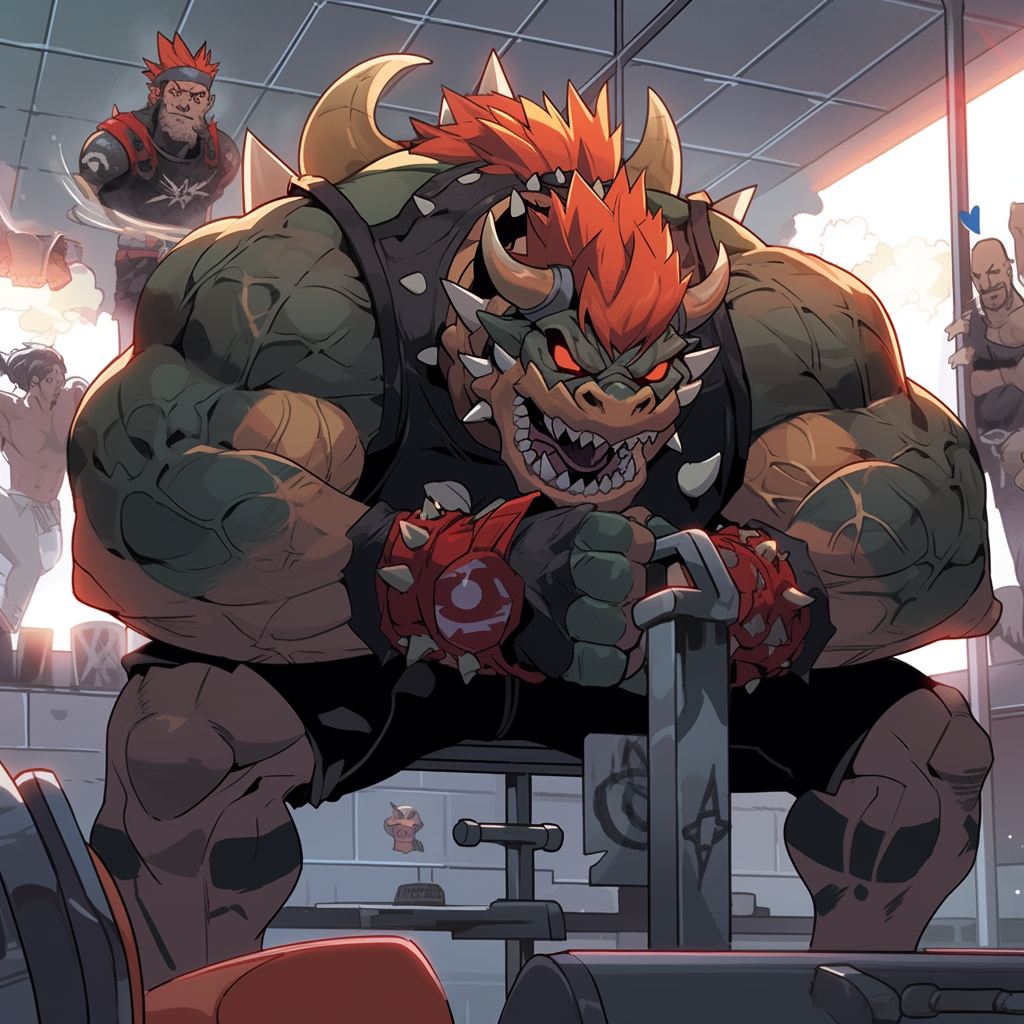 Bowser At The Gym 2 By Pargonai On Deviantart