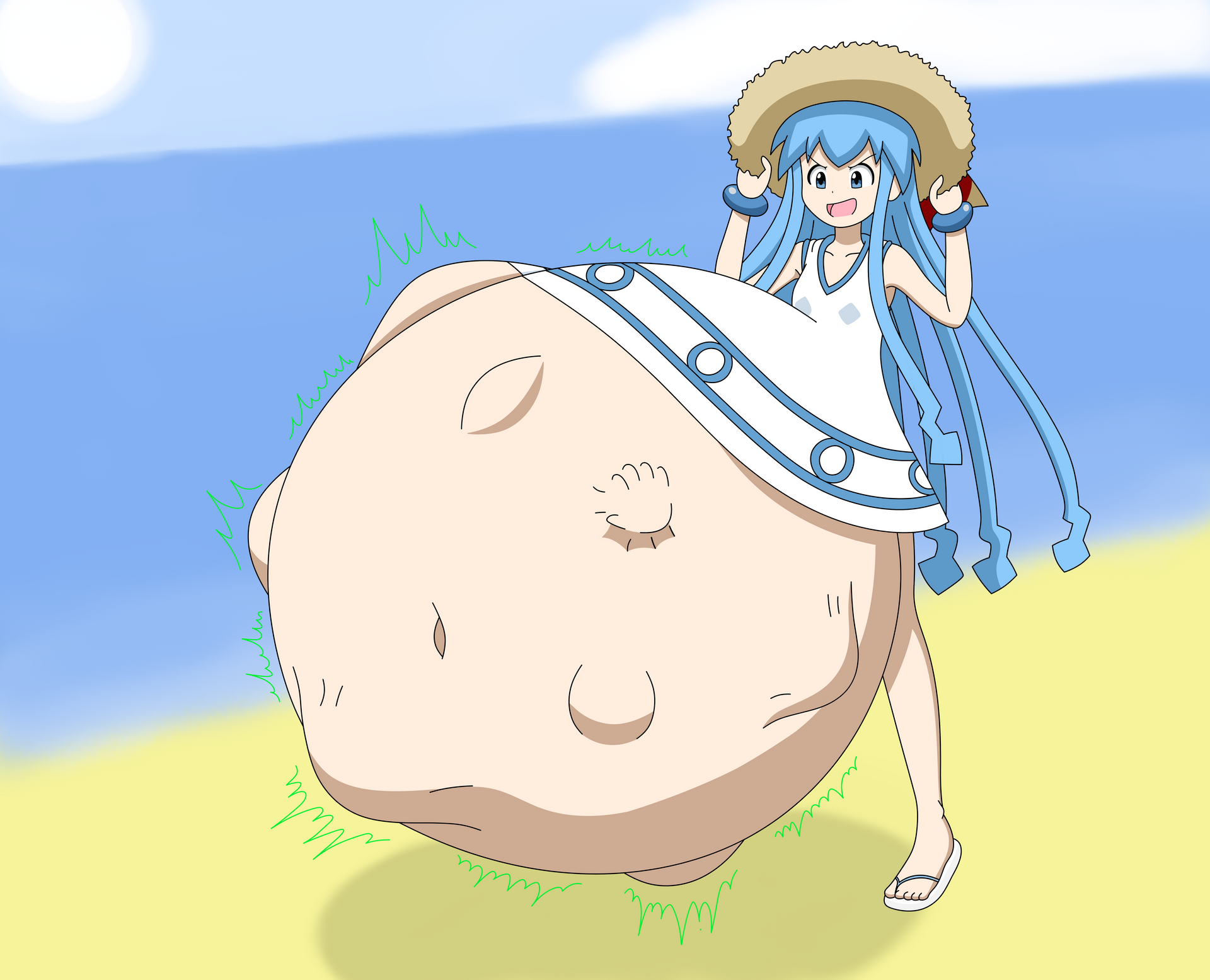 Saving The Sea Ika Musume Vore By Ika Blue On Deviantart