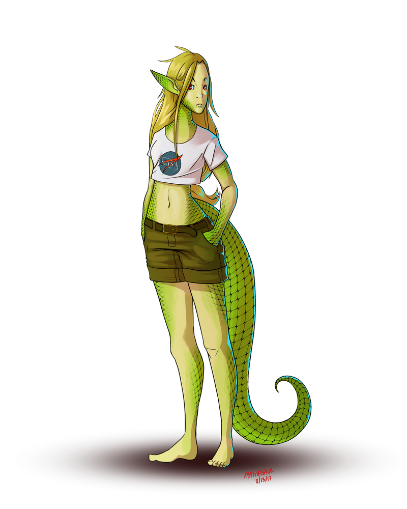 Another Lizard Girl By Xyphiasaur On Deviantart