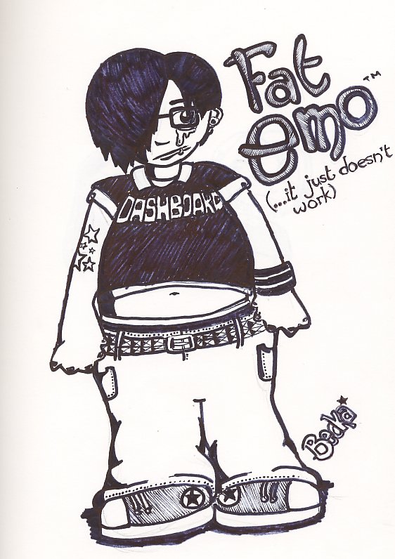Fat Emo By Xfeversandmirrorsx On Deviantart