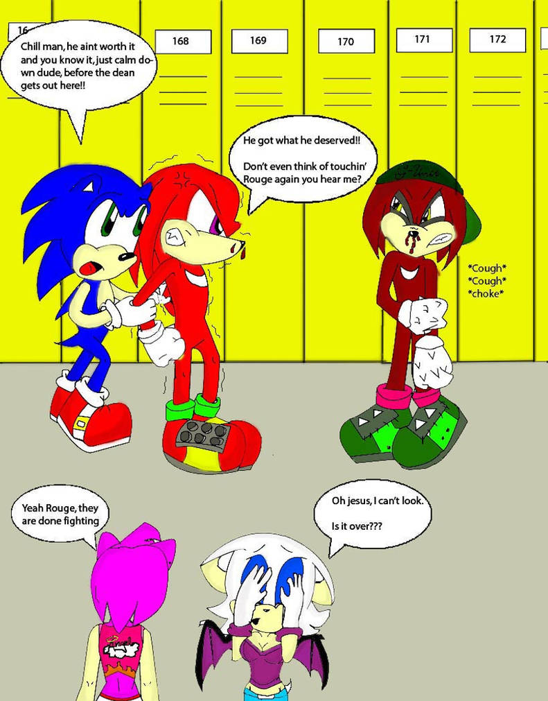 Knuckles Fight by xxsallyxxstichesxx on DeviantArt