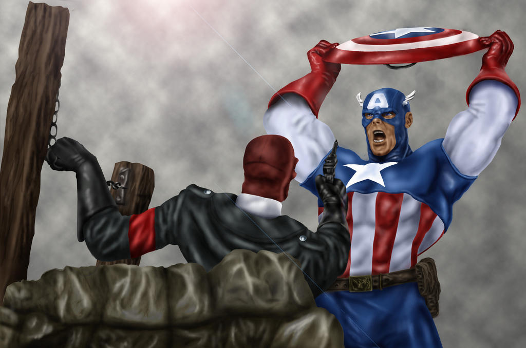 Captain America v Red Skull by mattkell182 on DeviantArt