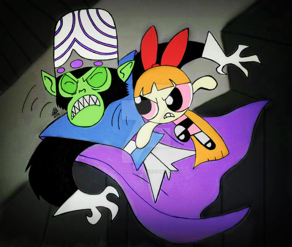 The Powerpuff Girls Mojojojo And Blossom By Willardstilles On Deviantart