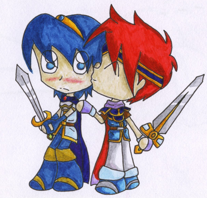 SSB - Chibi RoyMarth chu by Rosey-Raven on DeviantArt