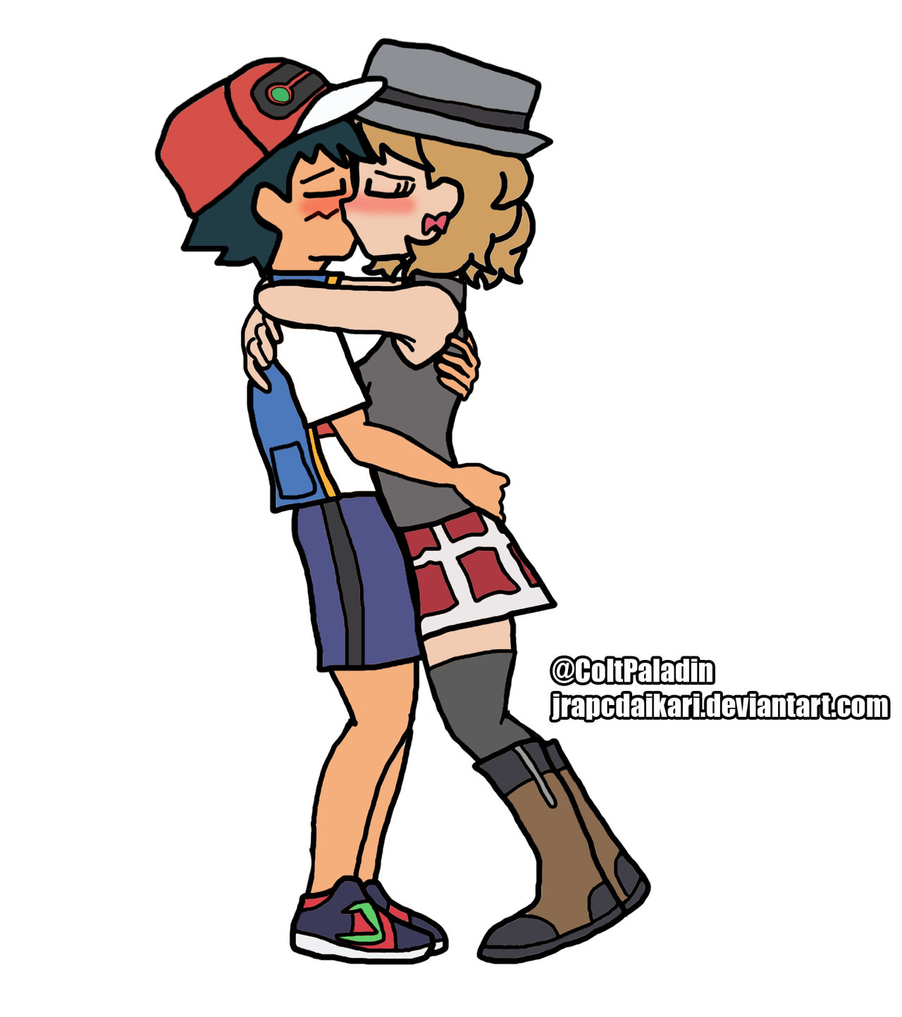 First Art Of 2024 Ash X Serena By Jrapcdaikari On Deviantart