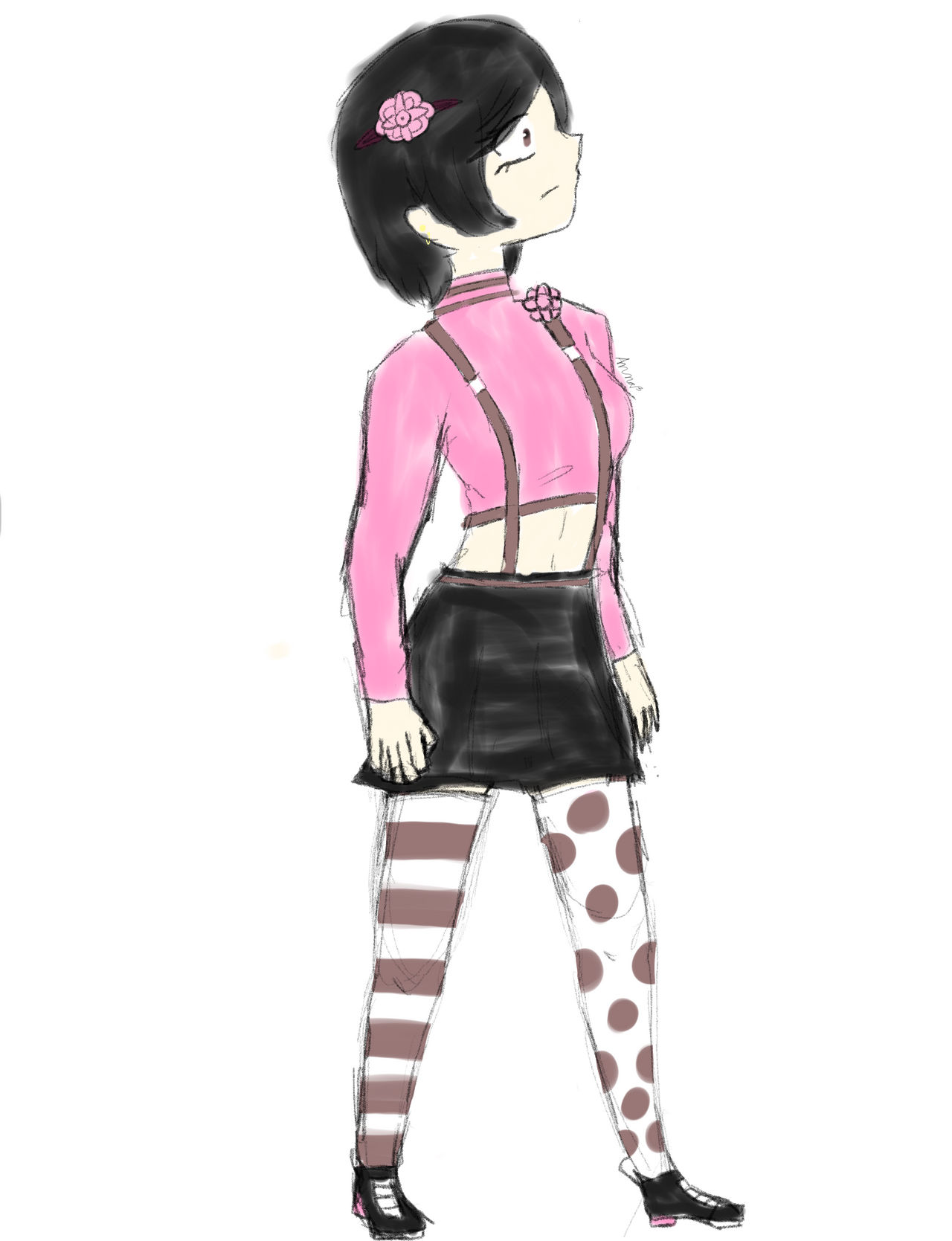 Harumi Human Version Sketch By Annabelleiiifox On Deviantart