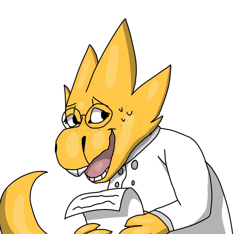 Undertale Alphys By Phantomw1ngzz On Deviantart