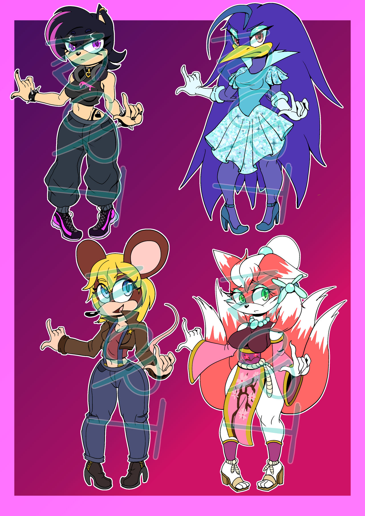 Sonic Girls Oc Adopts By Theriusfg On Deviantart