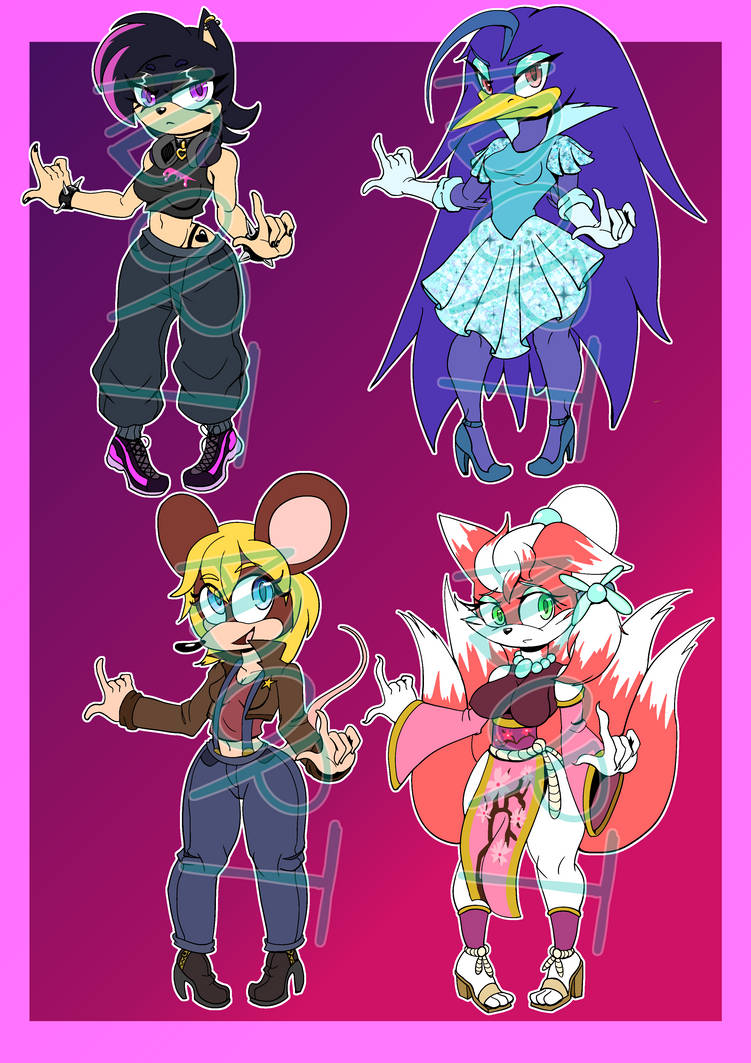Sonic Girls Oc Adopts By Theriusfg On Deviantart