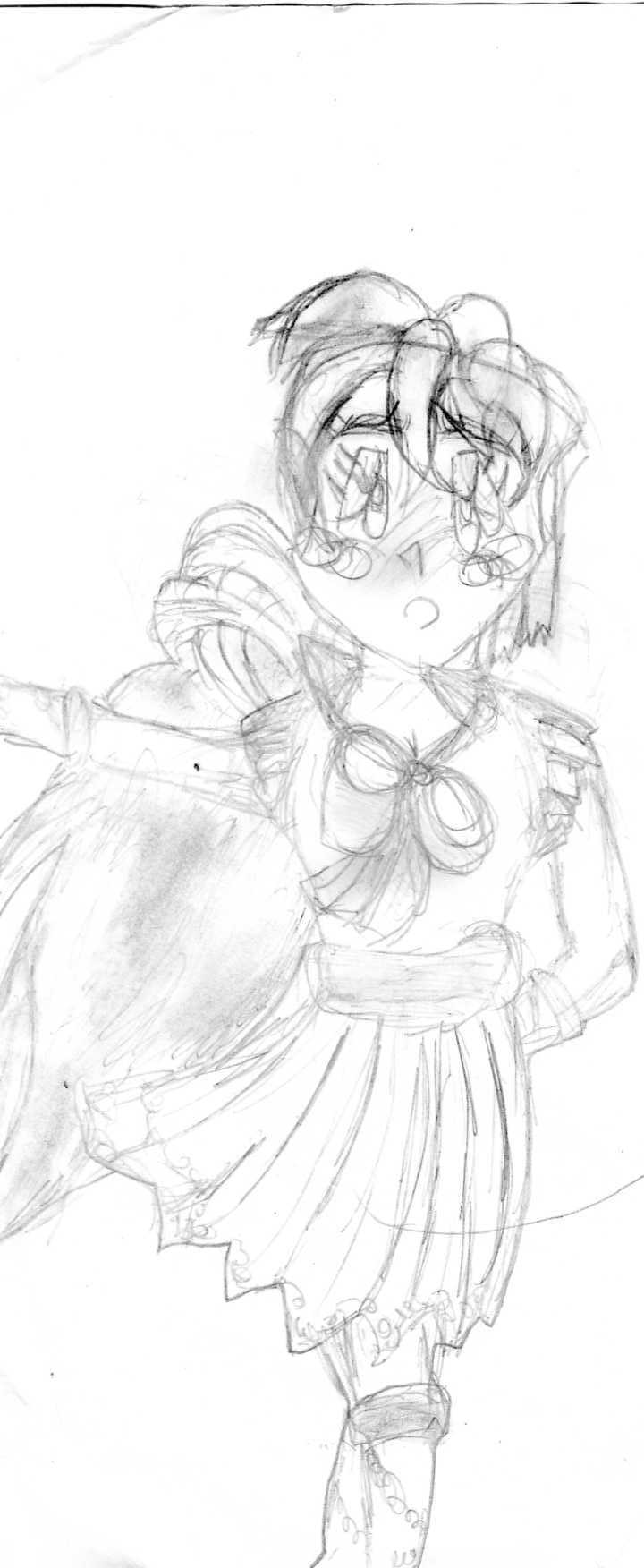 Anime Girl Sketch By Rikku121 On Deviantart