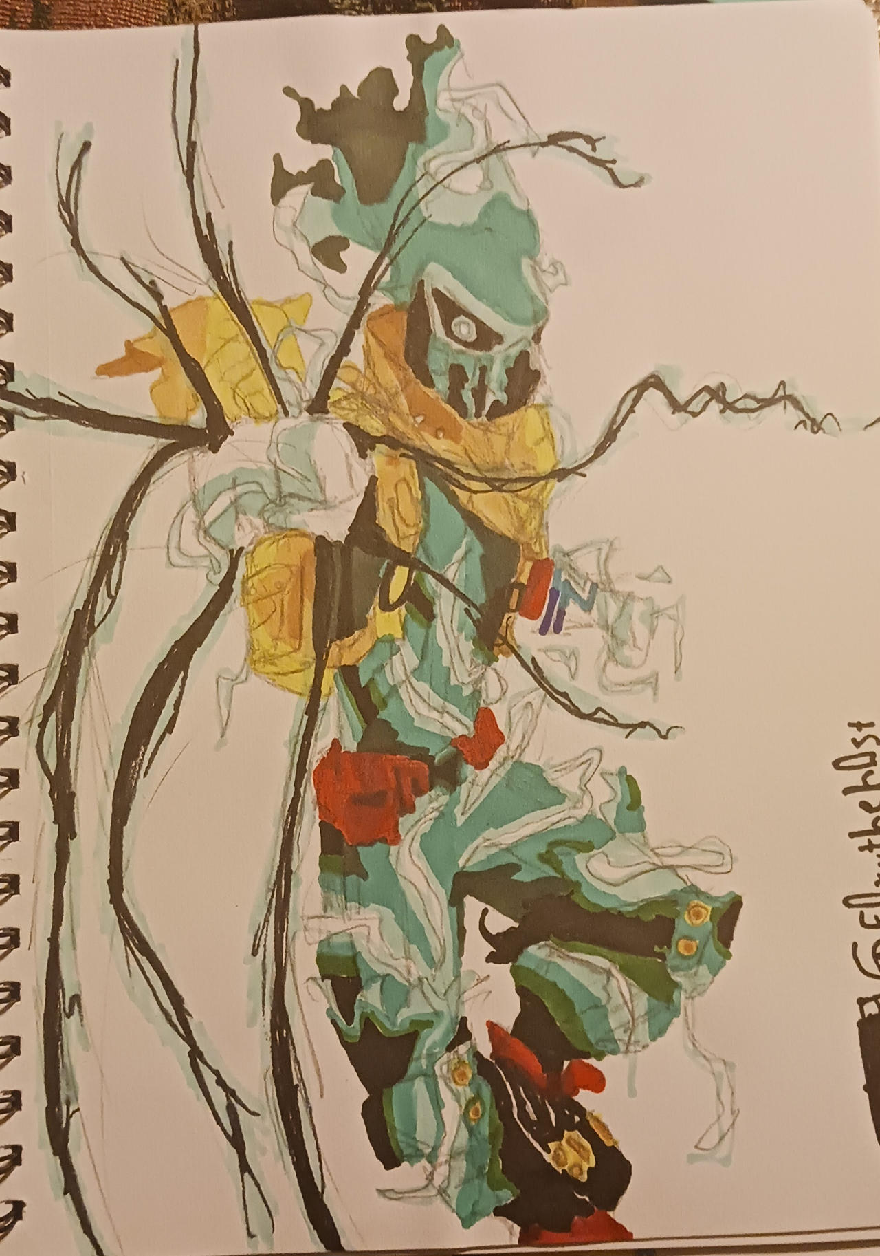 Vigilante Deku Drawing By Foxythehost On Deviantart