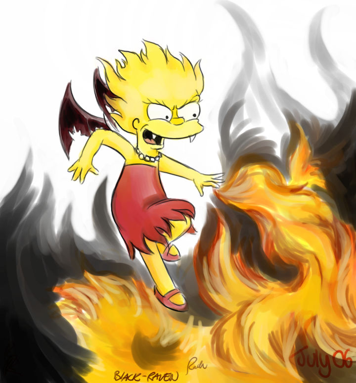 evil winged Lisa pic by Tigersrock144 on DeviantArt
