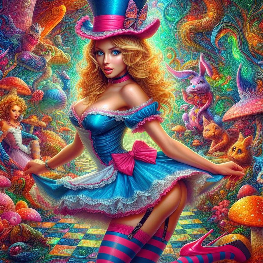 Alice In Wonderland Pin Up By Karmichorror On Deviantart