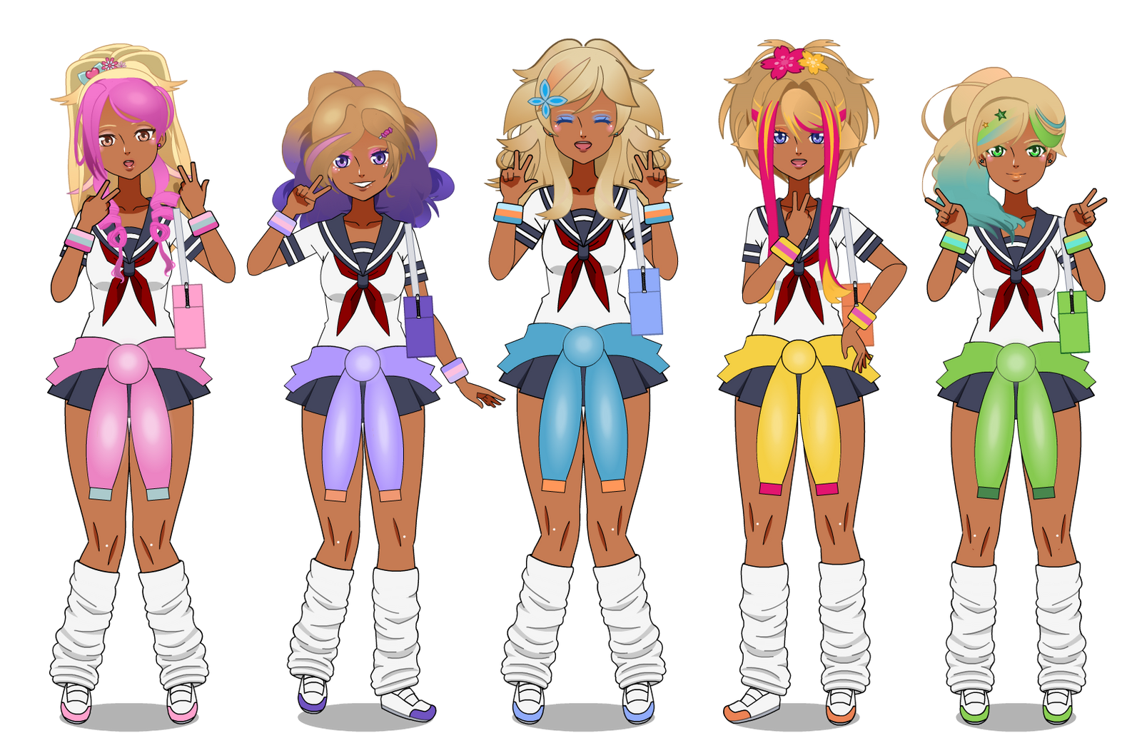 Yandere Simulator Bullies By Hairblue On Deviantart