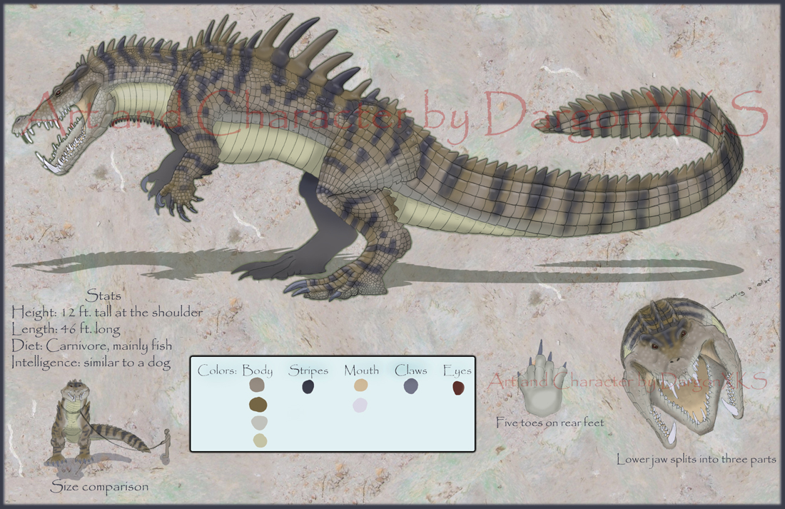 Croc Critter ref by DargonXKS on DeviantArt