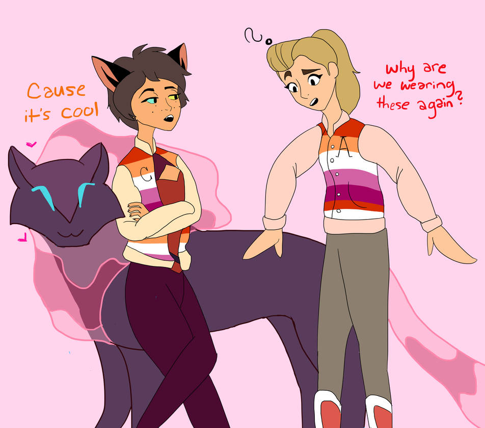 Catra And Adora At Pride By Christeendraws On Deviantart