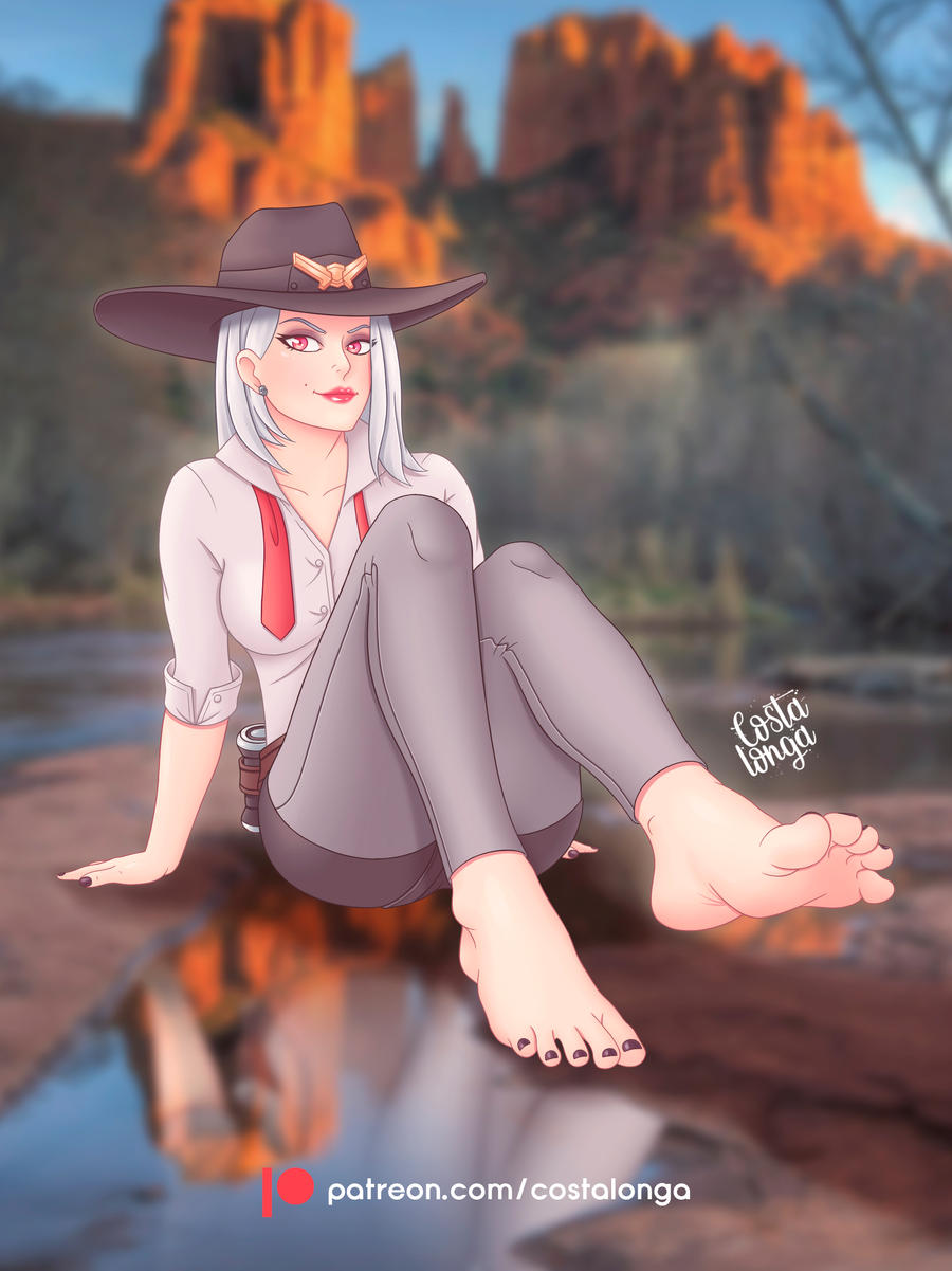 Ashe Overwatch Commission By Costalonga On Deviantart