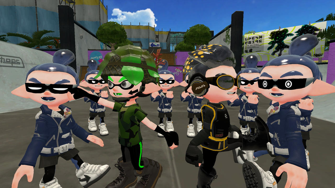 Gmod Splatoon Fighting Off The Blue Jackets By Superfiregmod On Deviantart