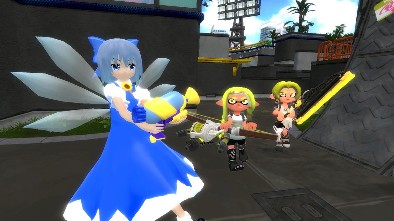 Gmod Splatoon Touhou Cirno Plays Turf War By Superfiregmod On Deviantart