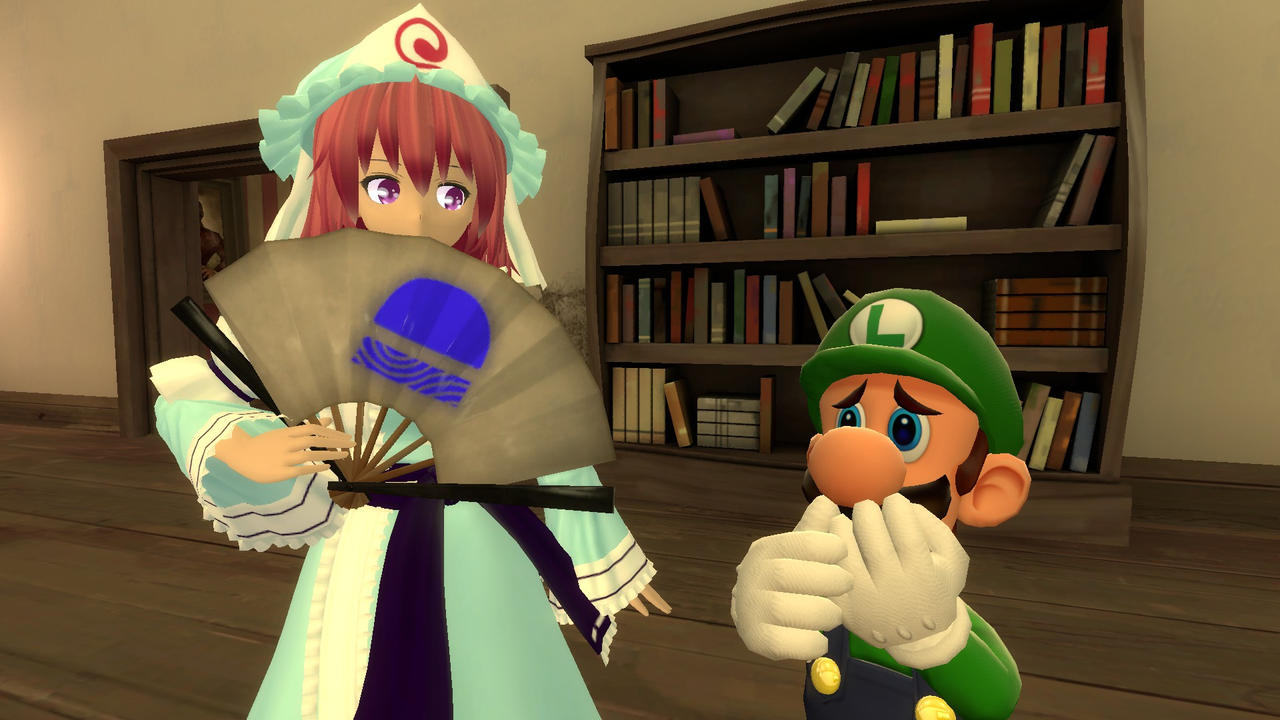 Gmod Smg4 Touhou Luigi Encounters A Ghost Girl By Superfiregmod On
