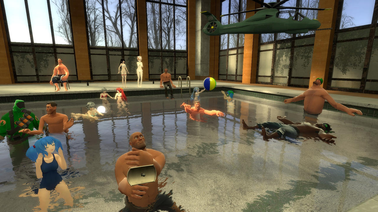 Gmod Tf2 Touhou Indoor Swimming Pool By Superfiregmod On Deviantart