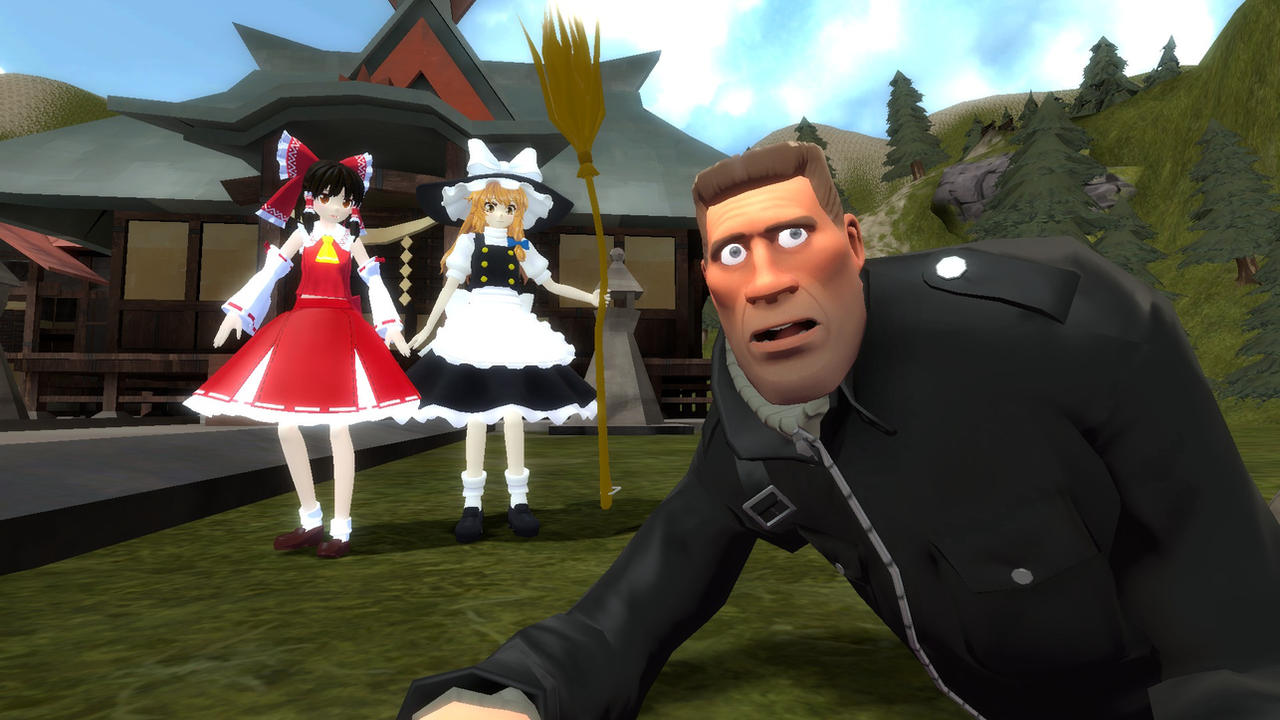 Gmod Tf2 Touhou Arrived At Hakurei Shrine By Superfiregmod On Deviantart