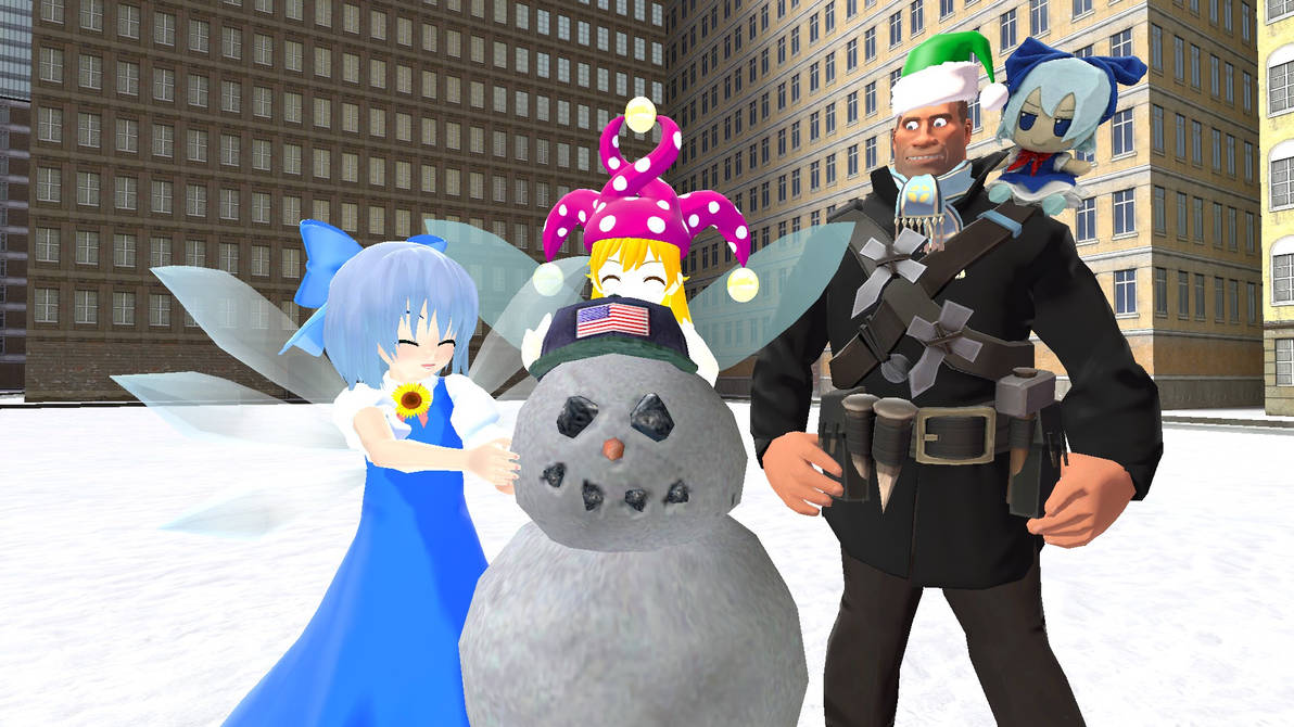 Gmod Tf2 Touhou Making A Snowman By Superfiregmod On Deviantart
