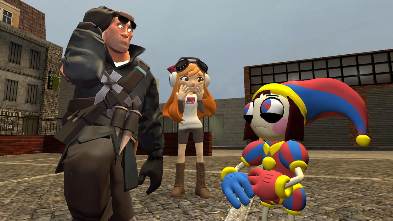 Gmod Tf2smg4 Meeting Pomni By Superfiregmod On Deviantart