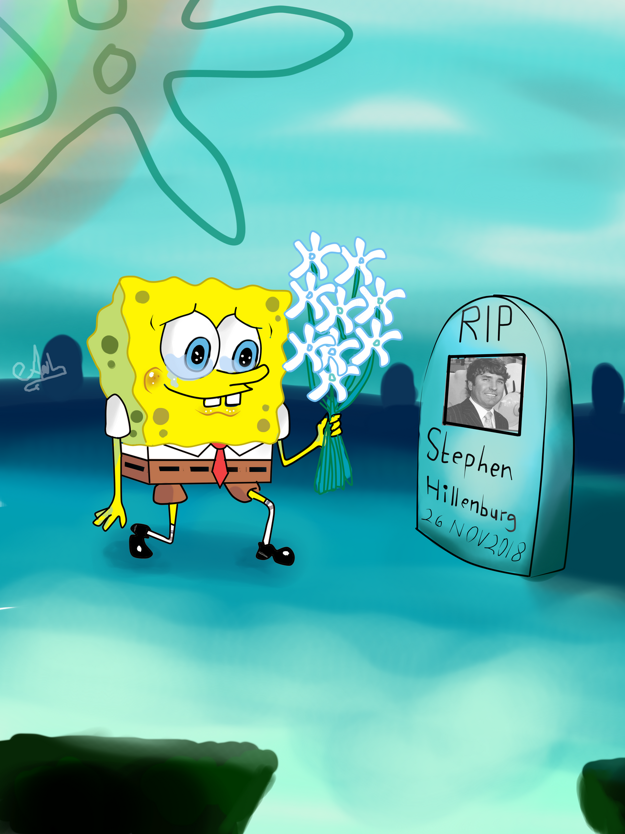 Spongebob Rip Stephen Hillenburg By Latia122 On Deviantart