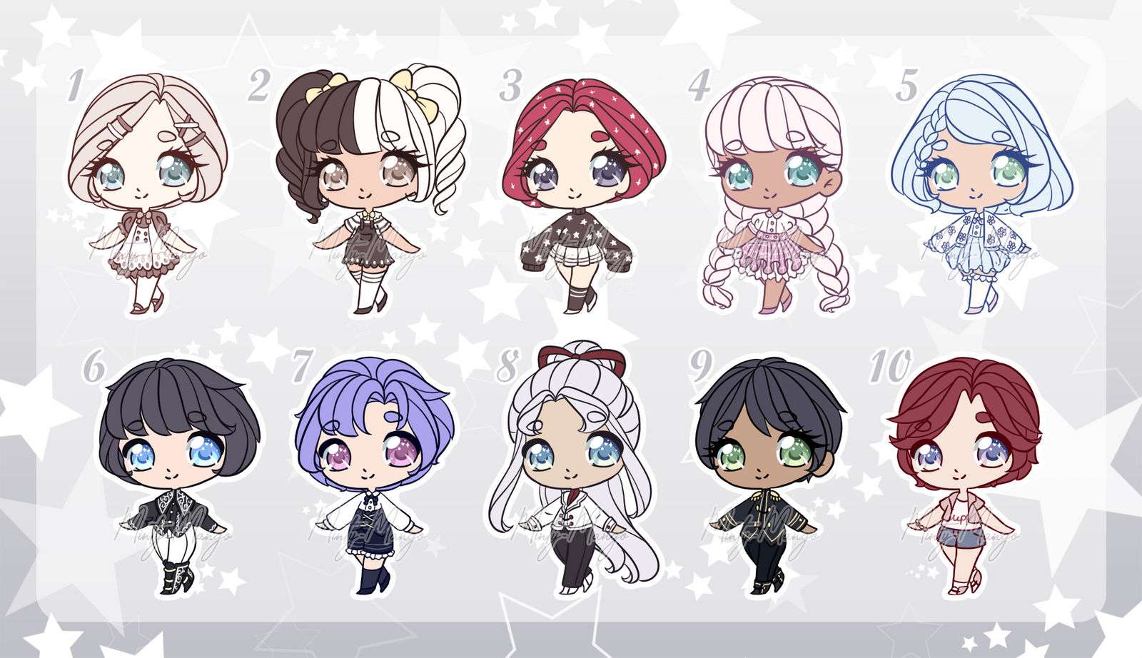 Cheap Chibi Adoptable Batch 01 - Closed by mango-designs on DeviantArt Cheap Chibi Adoptable Batch 01 - Closed by mango-designs on DeviantArt