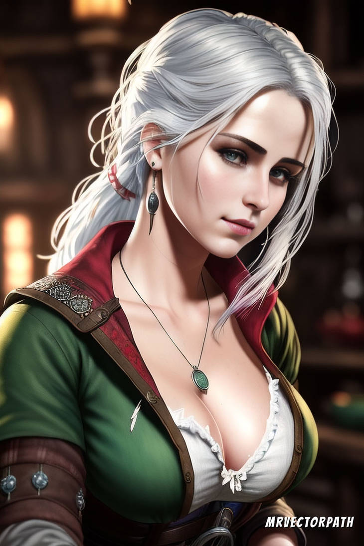 Ciri From Witcher Close Up By Mrvectorpath On Deviantart