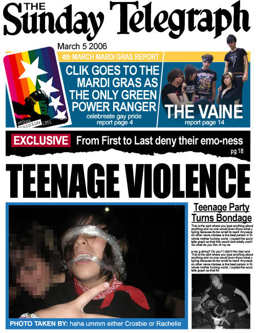 The Sunday Telegraph by ireadporn on DeviantArt