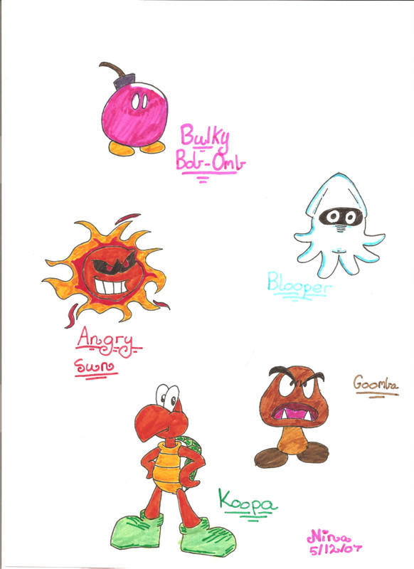 Mario Enemies by Nintendex64 on DeviantArt