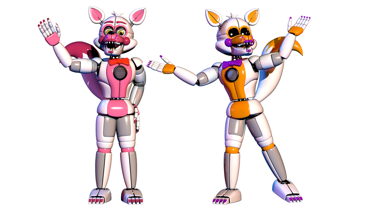 Funtime Foxy And Lolbit Remake By Bantranic On Deviantart