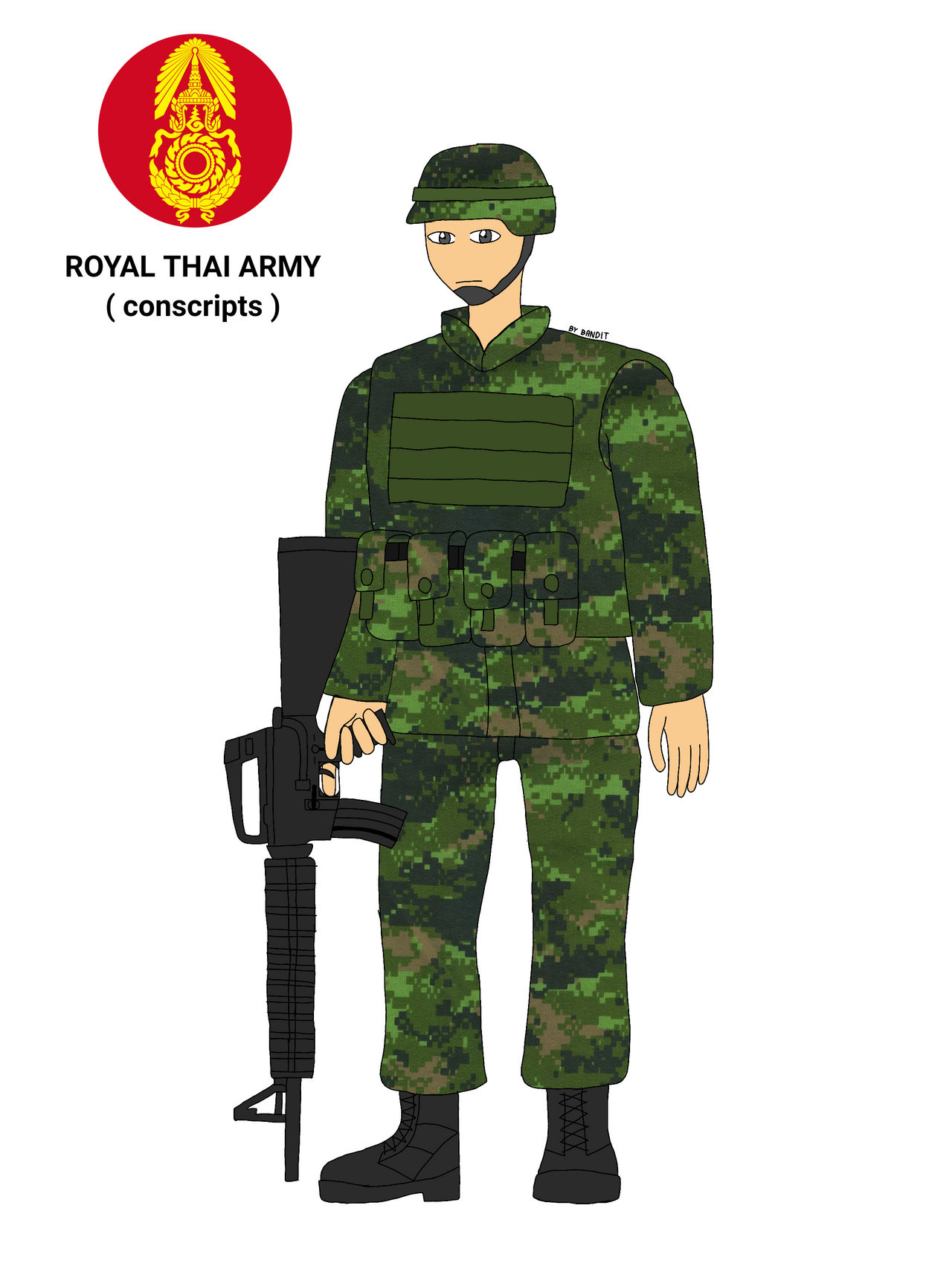 MY OC ROYAL THAI ARMY ( conscripts ) by TRIBOTS on DeviantArt MY OC ROYAL THAI ARMY ( conscripts ) by TRIBOTS on DeviantArt