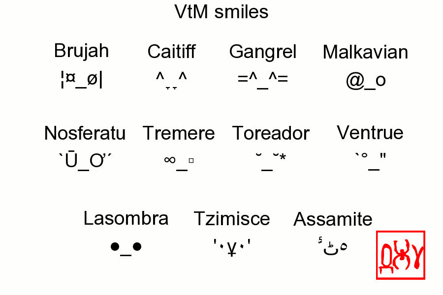VtM smiles by dzhu on DeviantArt