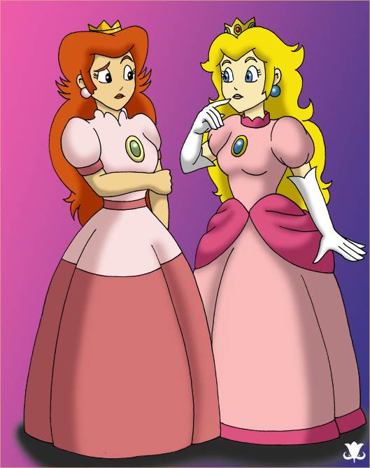 Princess Toadstool Vs Peach By Drachenlilly On Deviantart