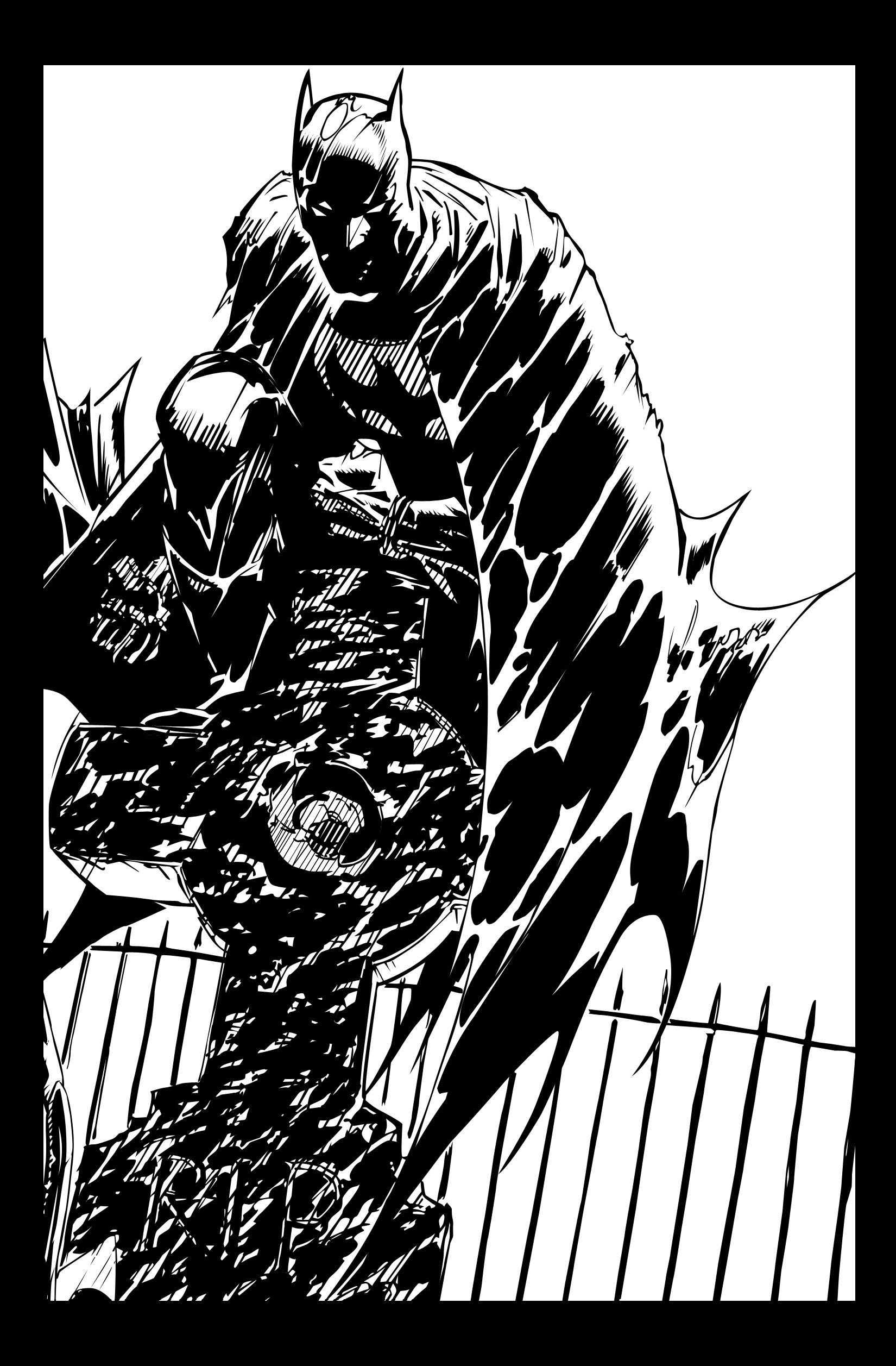 Batman B+W by Ao-Li on DeviantArt