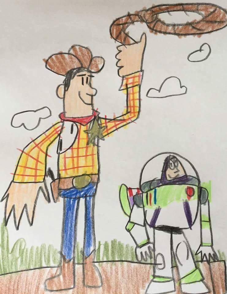 Toy Story 2 Woody And Buzz Drawing By Trustamann On Deviantart