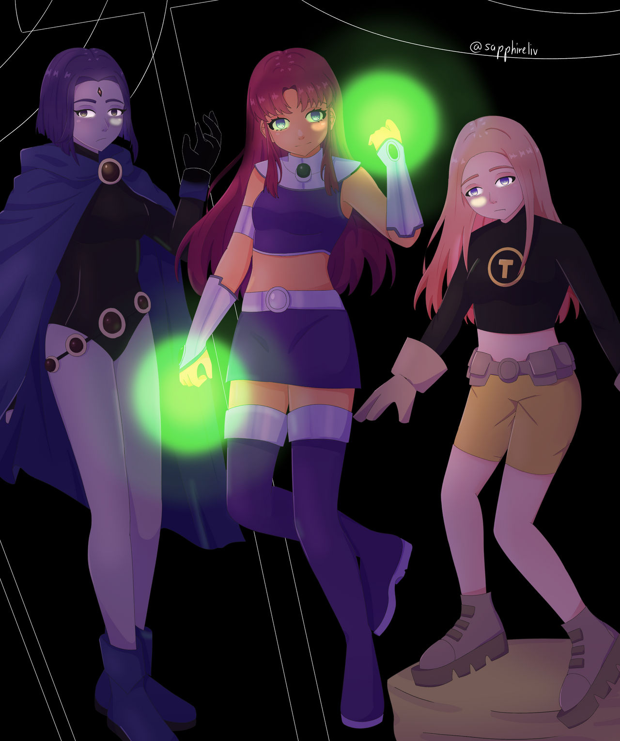 Teen Titans Girl Boss Edition By Sapphireliv On Deviantart